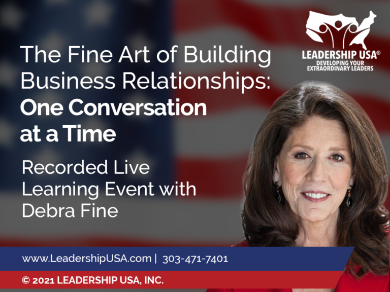 The Fine Art of Building Business Relationships: One Conversation at a ...